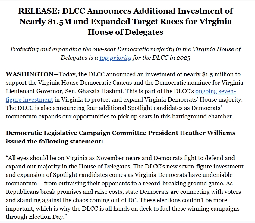 RELEASE: DLCC Announces Additional Investment of Nearly $1.5M and ...