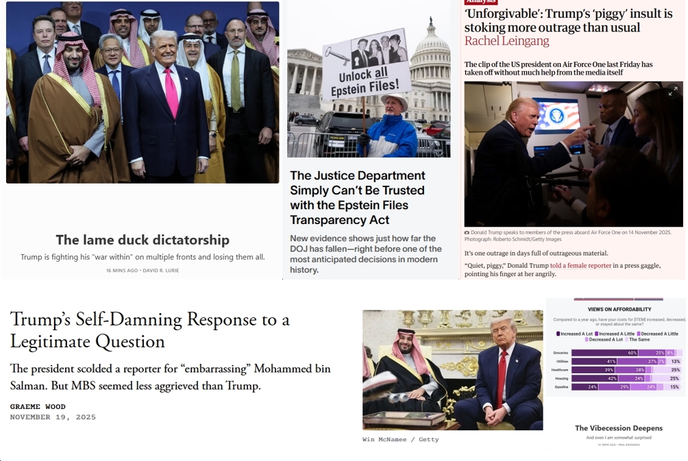 Thursday News: “MBS seemed less aggrieved than Trump”; “The Vibecession ...