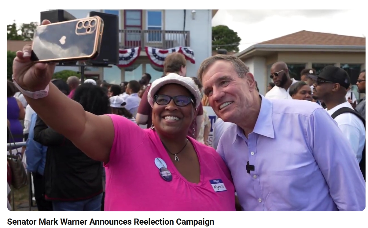 Video: Sen. Mark Warner Launches Reelection Campaign “to continue his ...