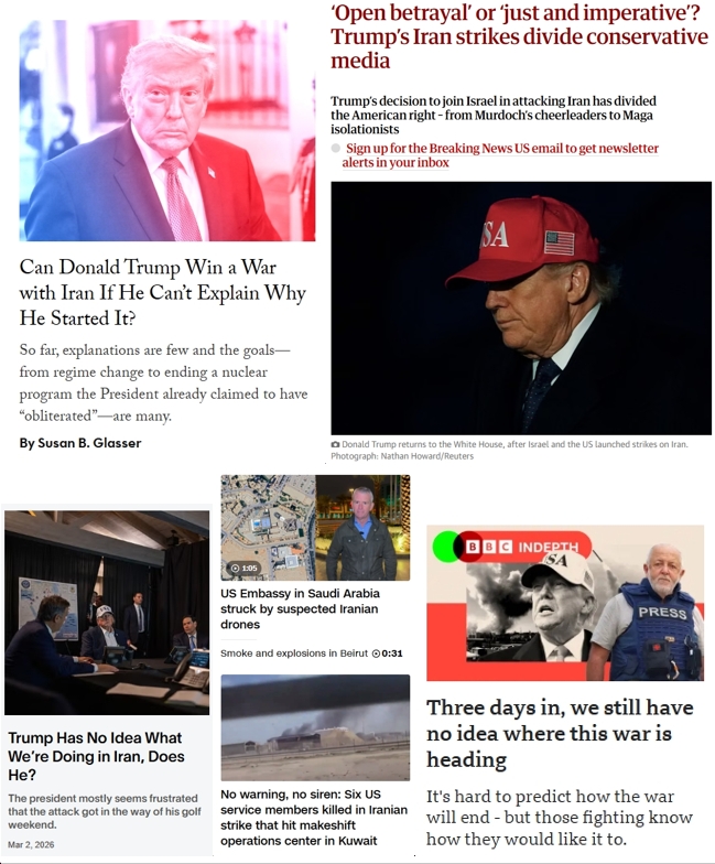 Tuesday (3/3/26) News: "Trump Has No Idea What We’re Doing in Iran ...