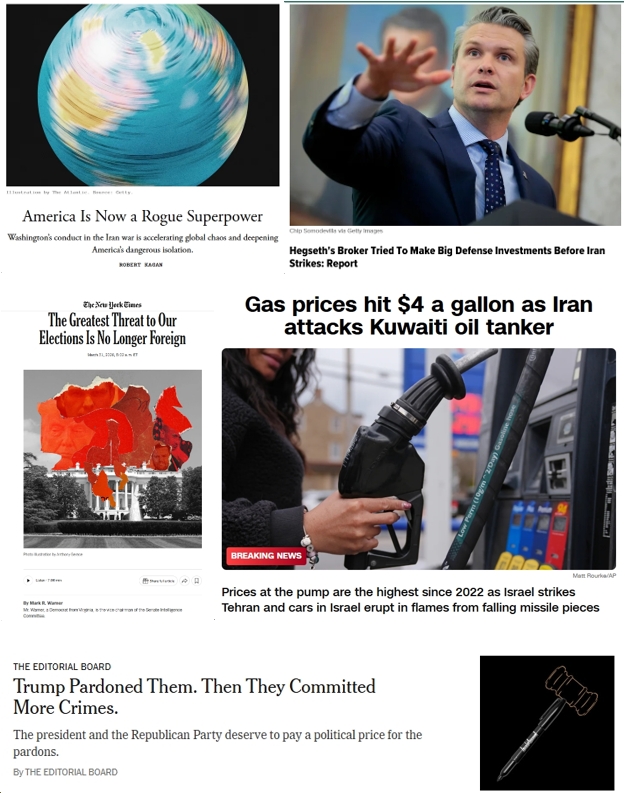 Tuesday (3/31) News: Under Trump, "America Is Now a Rogue Superpower ...