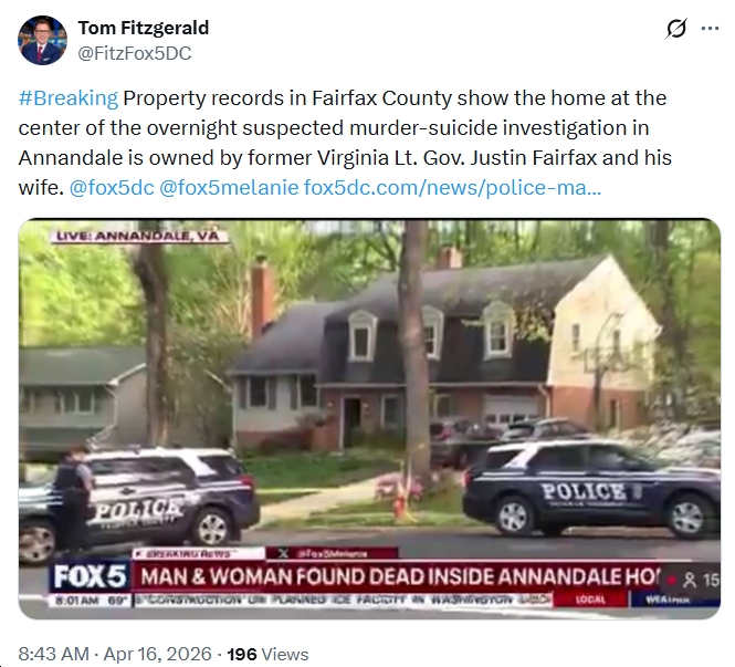 BREAKING: "An overnight murder-suicide has taken place at the home ...
