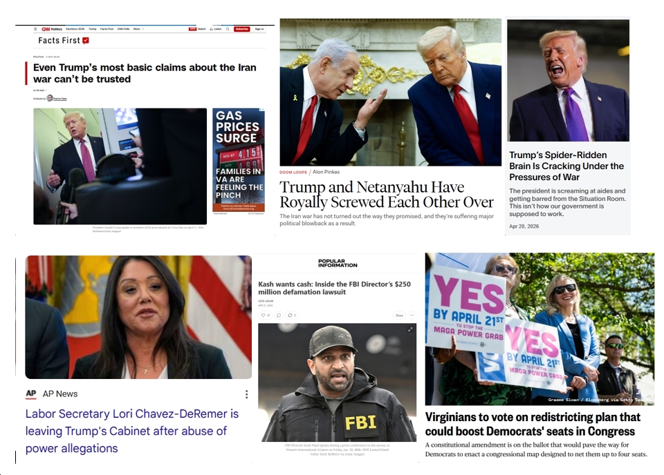Tuesday (4/21) News: "False claim after false claim from Trump" on Iran ...