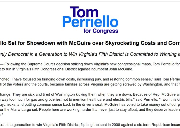 Rep. James Walkinshaw Launches Re-Election Campaign for Virginia’s (New ...
