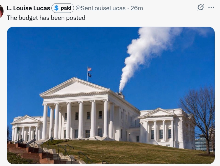 VA Senate Finance & Appropriations Chair Louise Lucas, House ...