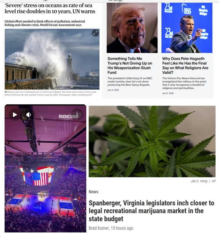 Tuesday (6/9) News: "‘Severe’ stress on oceans as rate of sea level ...